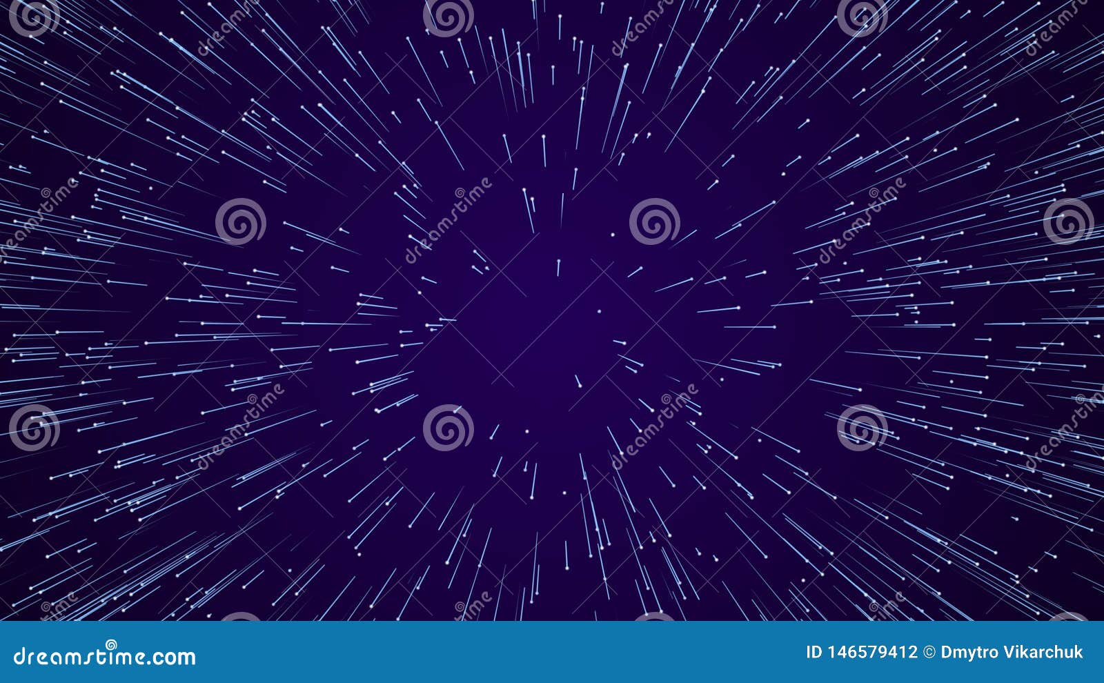 Hyper Jump. Abstract Geometric Background. Circular Geometric Pattern ...