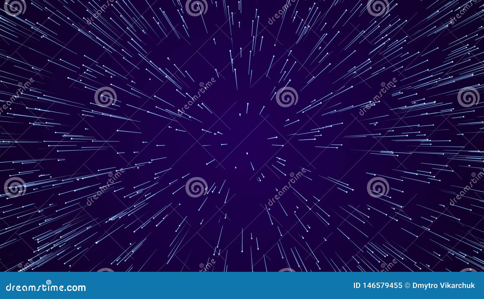 Hyper Jump. Abstract Geometric Background. Circular Geometric Pattern ...