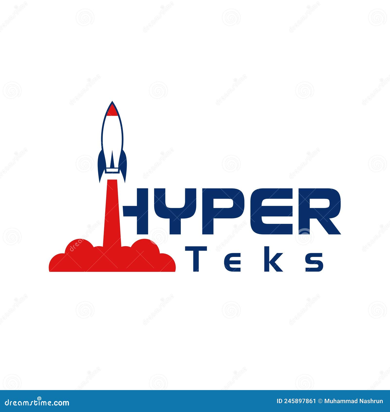 Hyper Logo or Rocket Logo Design with the Rocket Icon in the Letter H ...