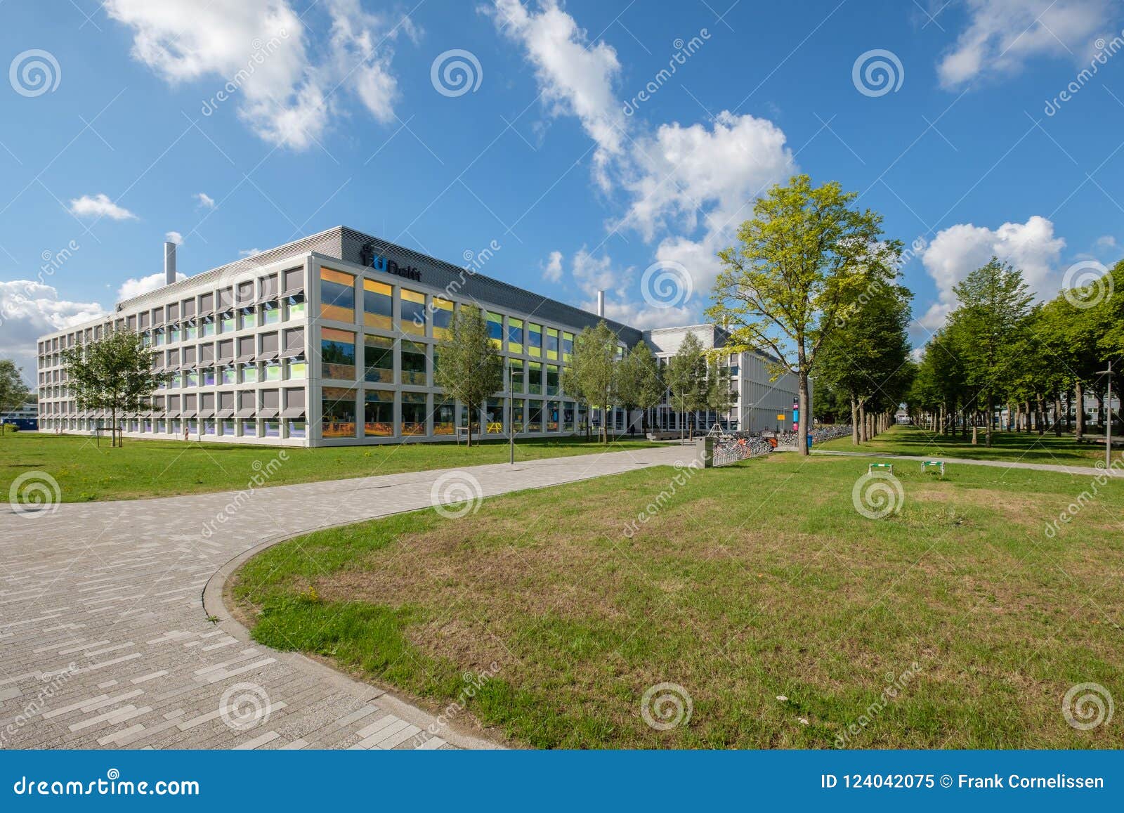 Hyper Modern Colorful University Building. Editorial Image - Image of ...