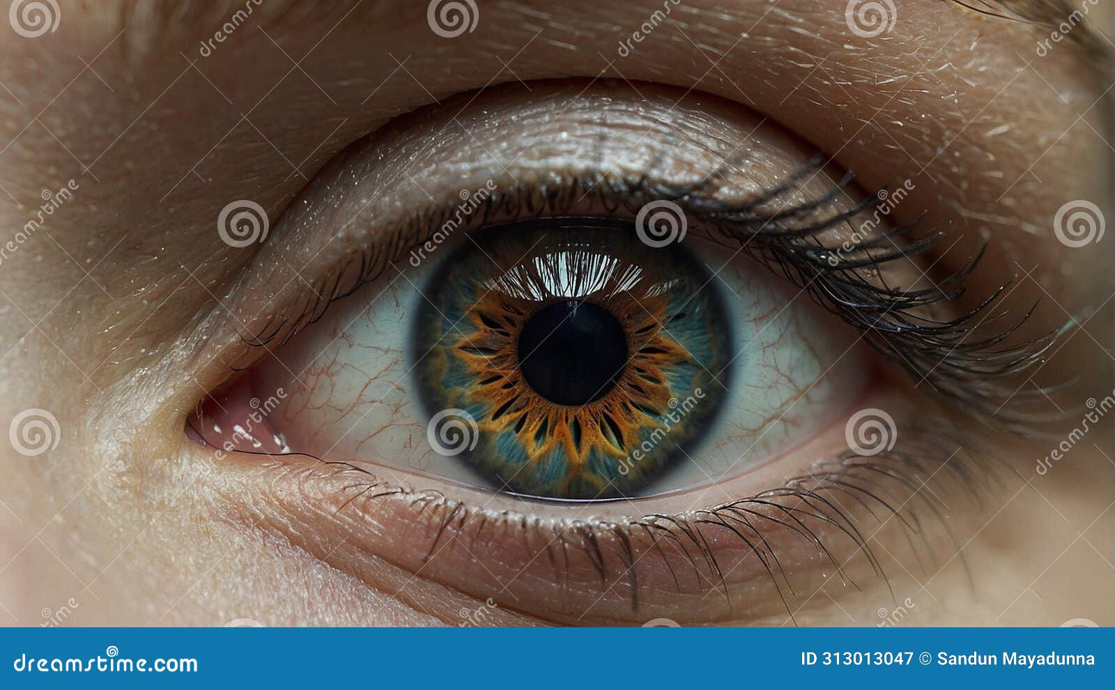 Close-Up Hyper Realism - AI Generated Digital Art Stock Image - Image of printing, iris: 313013047
