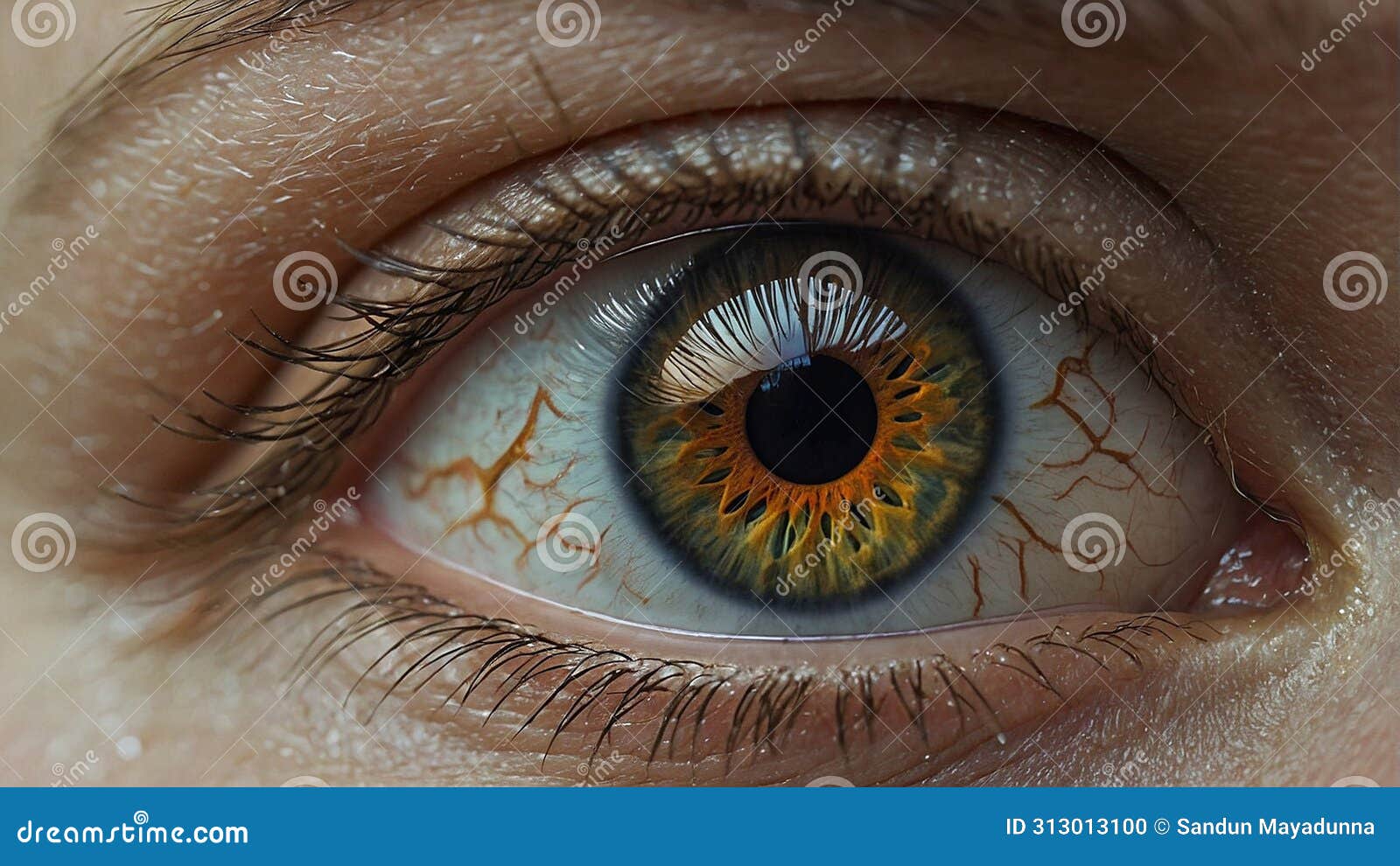 Close-Up Hyper Realism - AI Generated Digital Art Stock Illustration ...
