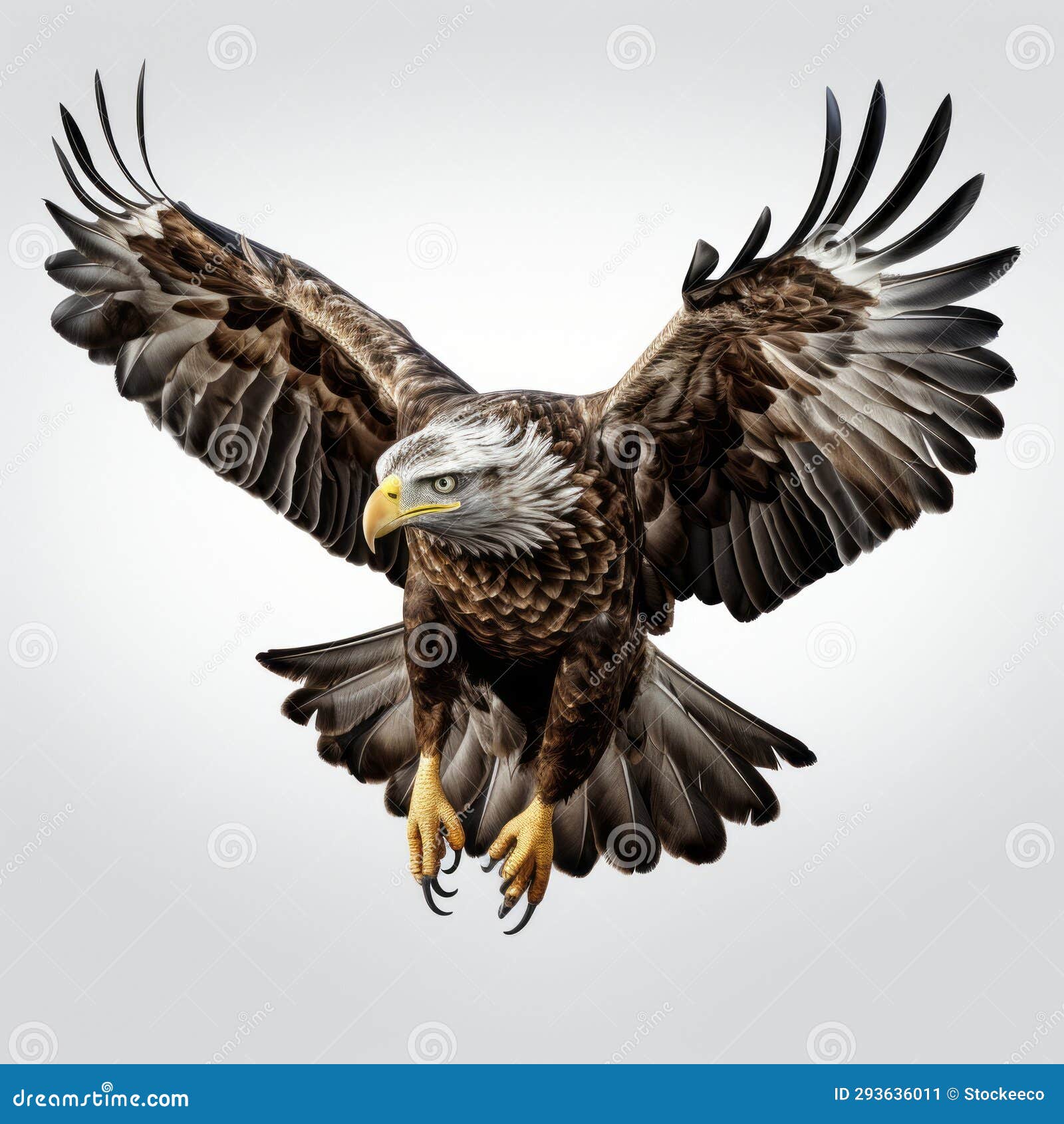 Hyper-realistic Bald Eagle Illustration in High Definition Stock ...