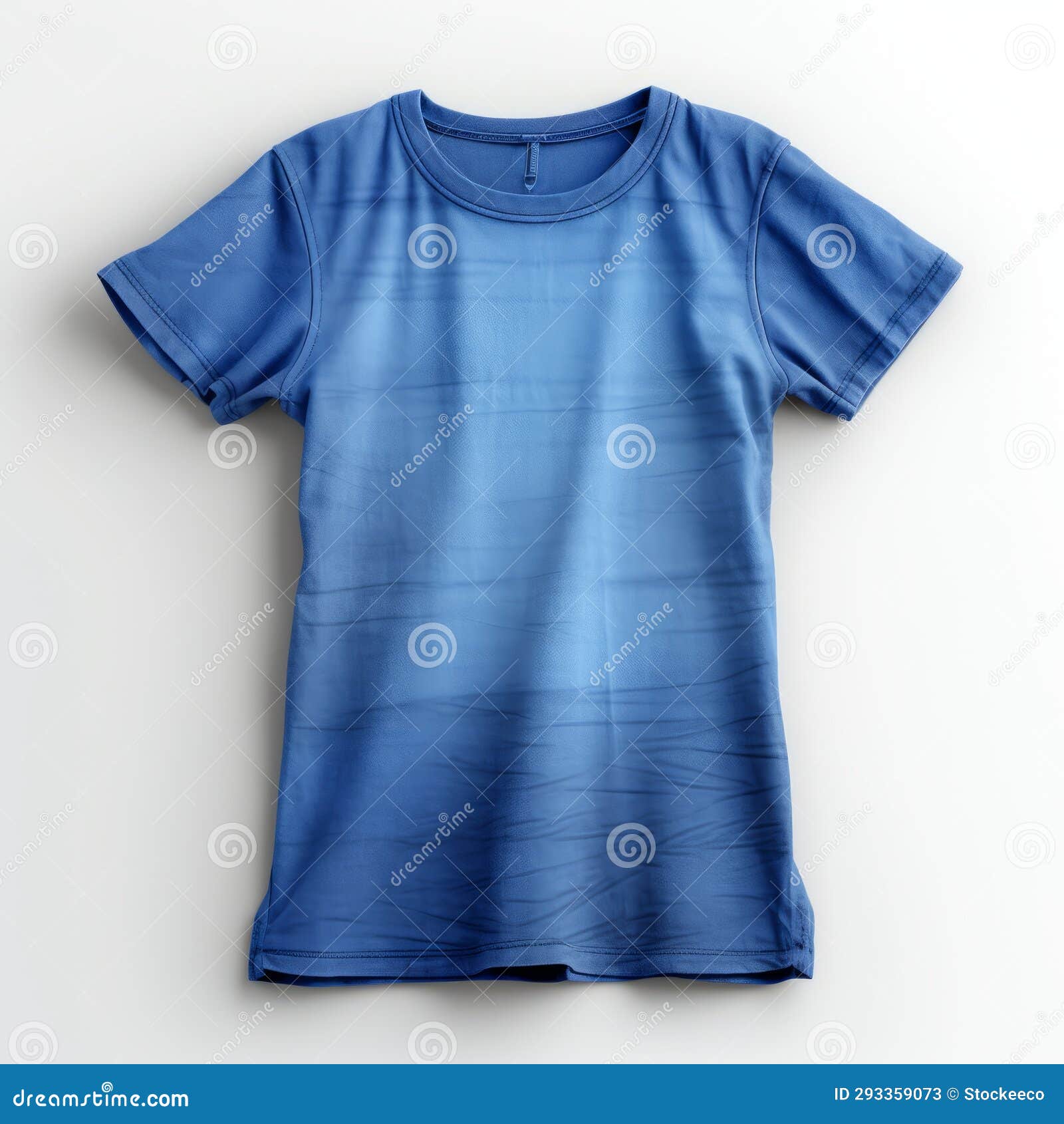 Hyper Realistic Blue Wave Pattern T-shirt Mockup Stock Illustration ...