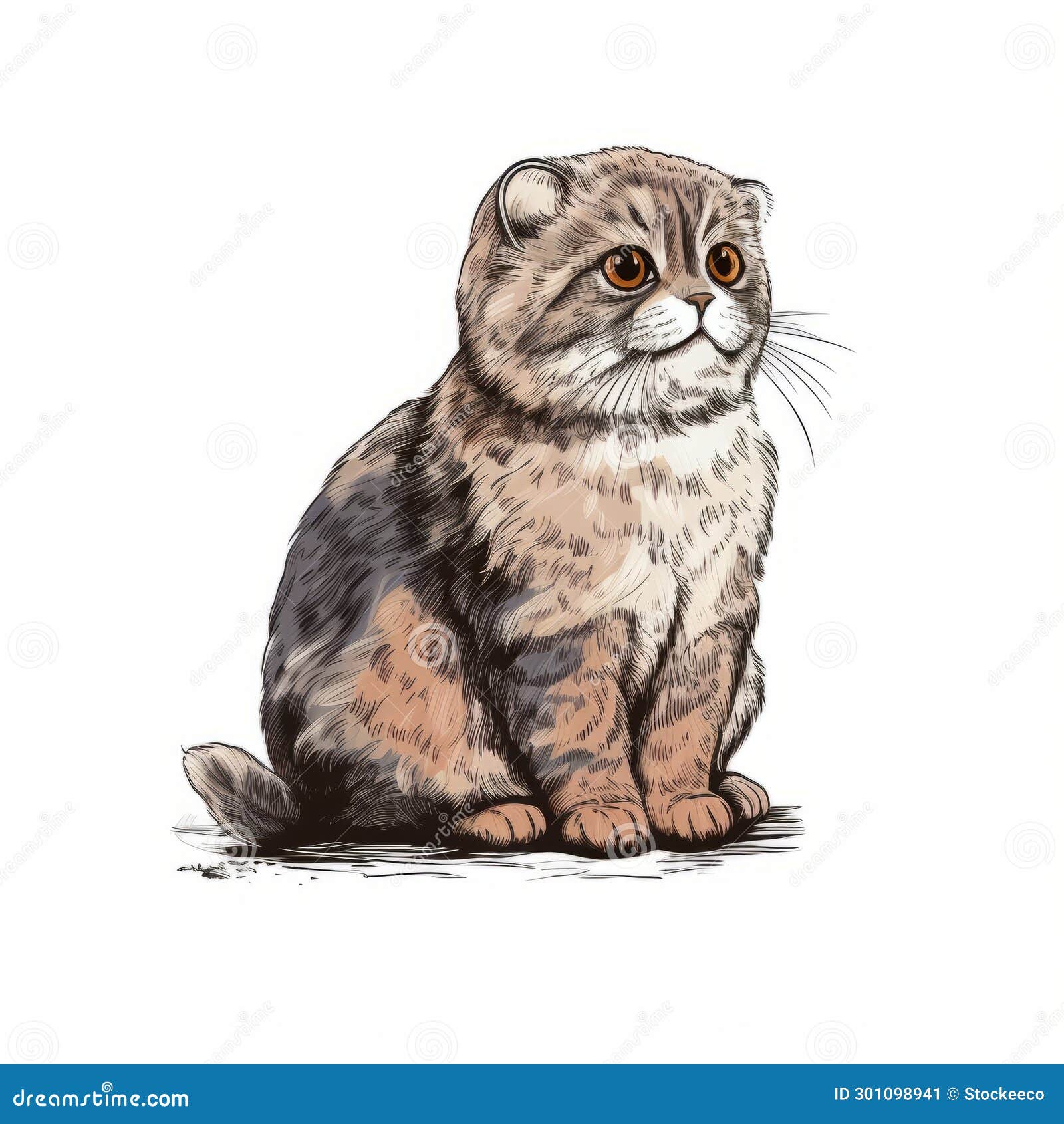 Hyper-realistic Cat Illustration With Creative Commons Attribution ...