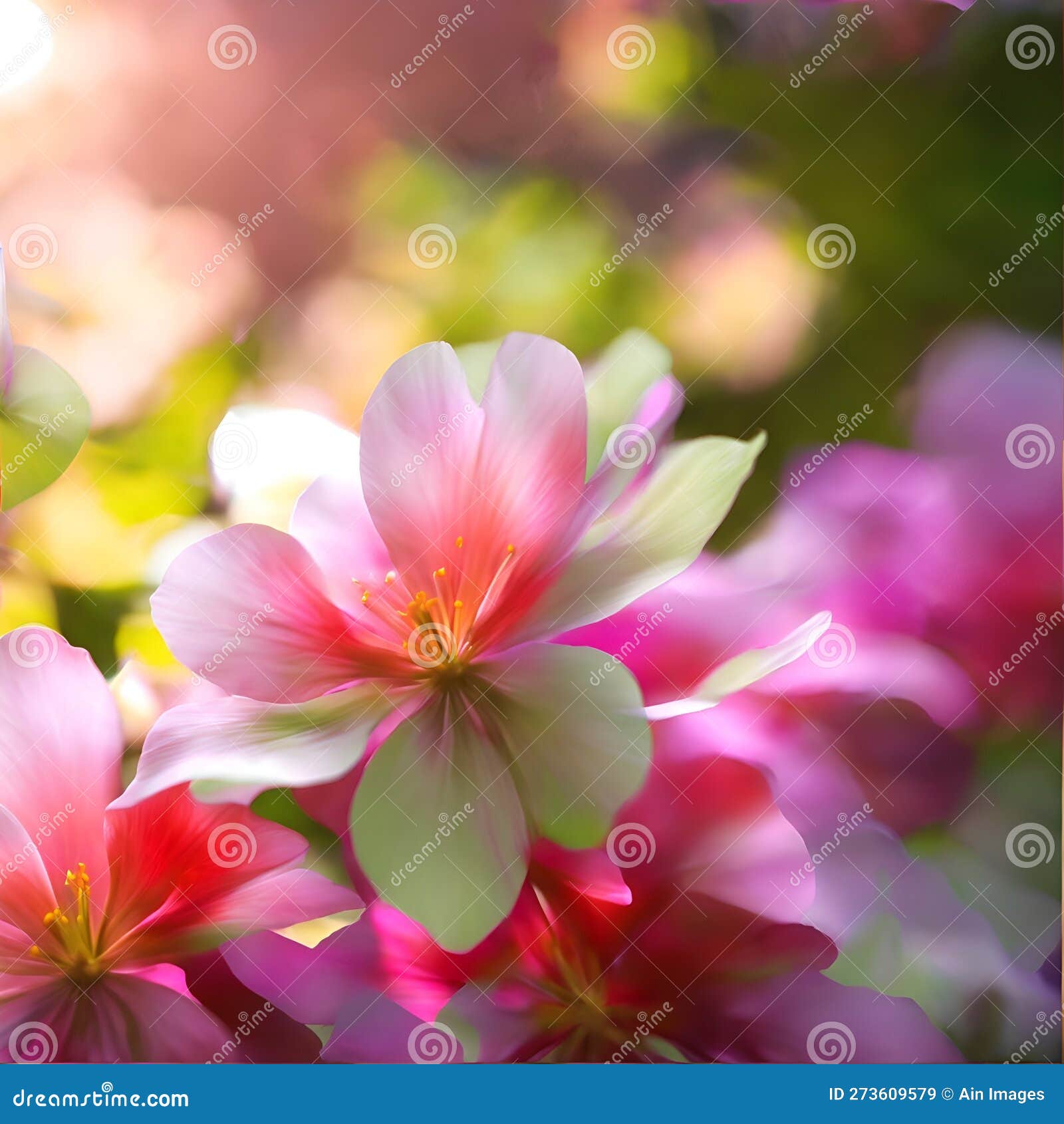 Hyper Realistic Colorful Sakura Flowers Stock Illustrations – 9 Hyper ...