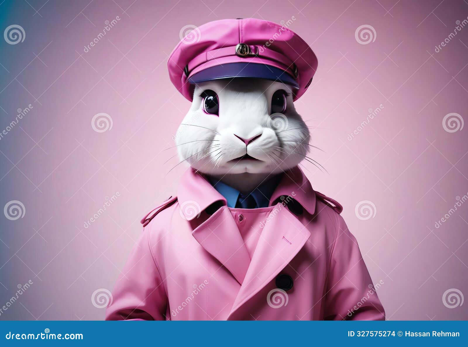 A Hyper-Realistic Cyberpunk Rabbit Stock Illustration - Illustration of ...
