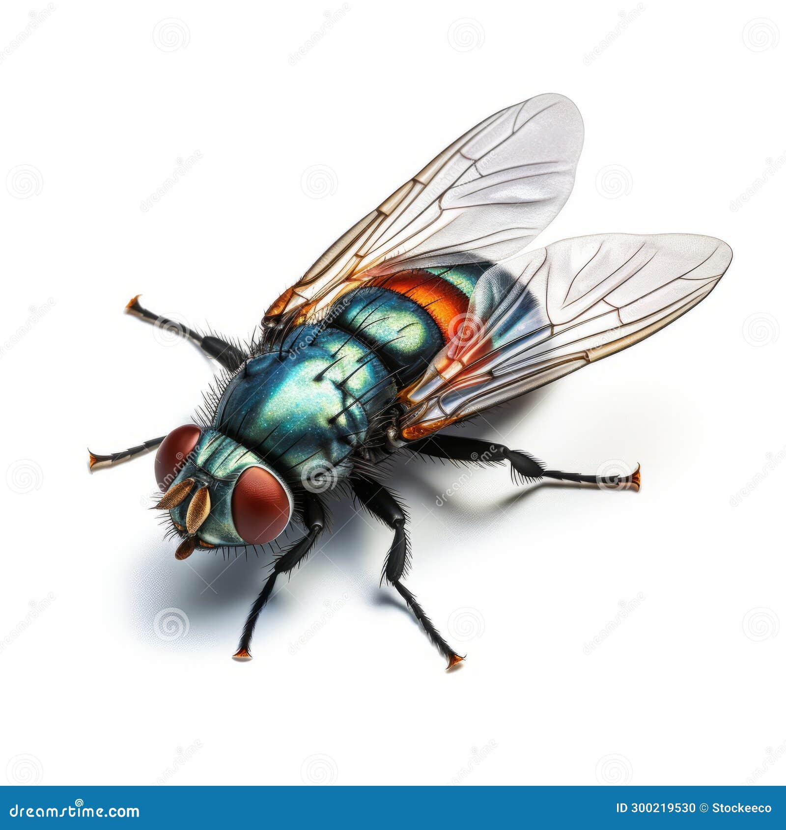 Hyper-realistic 3d Model of a Flies Insect - Sci-fi Style Stock ...