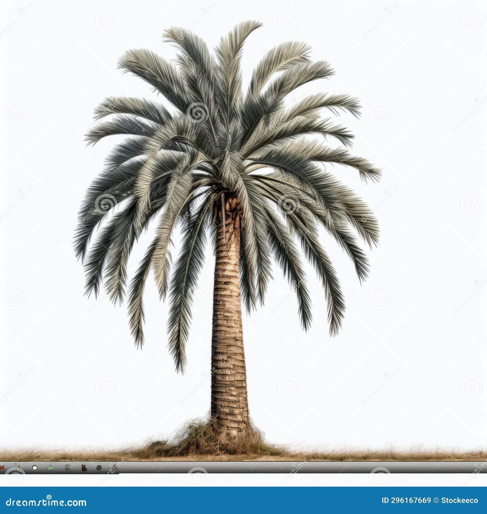 Photo-realistic Ash (sabal Palm) on White Background Stock Illustration ...