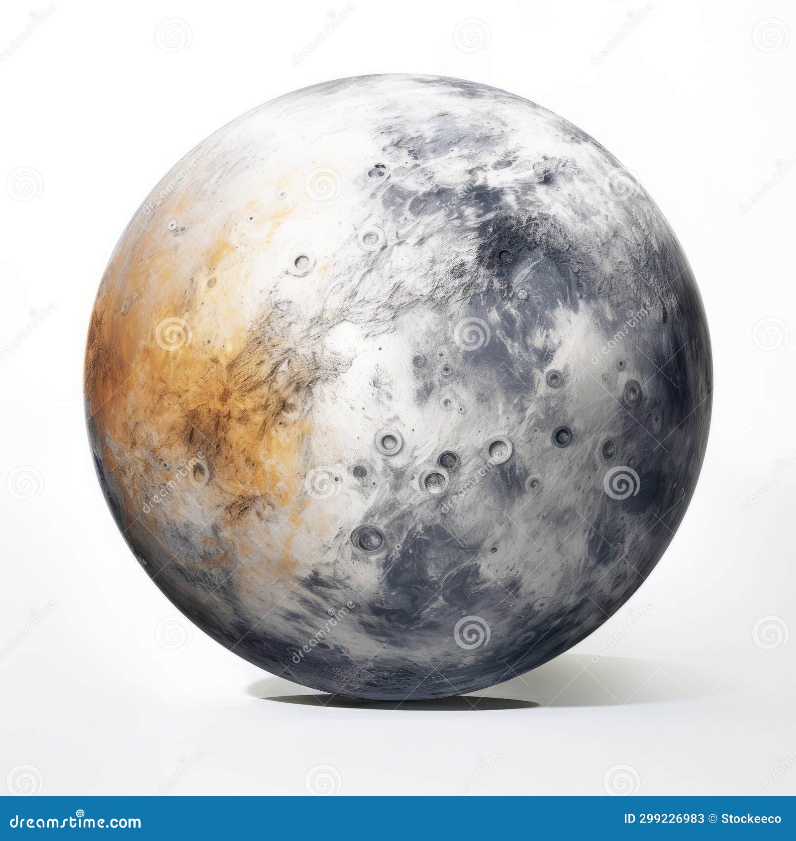 Hyper-realistic 3d Model of Pluto Planet by Ron Anderman Stock ...
