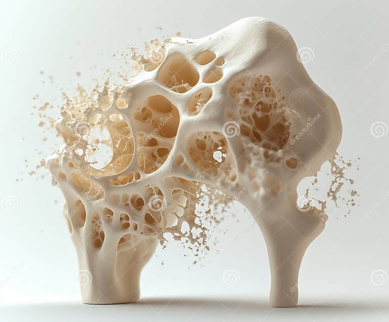 Hyper Realistic 3D Render of Human Bone Structure Showcasing Intricate ...