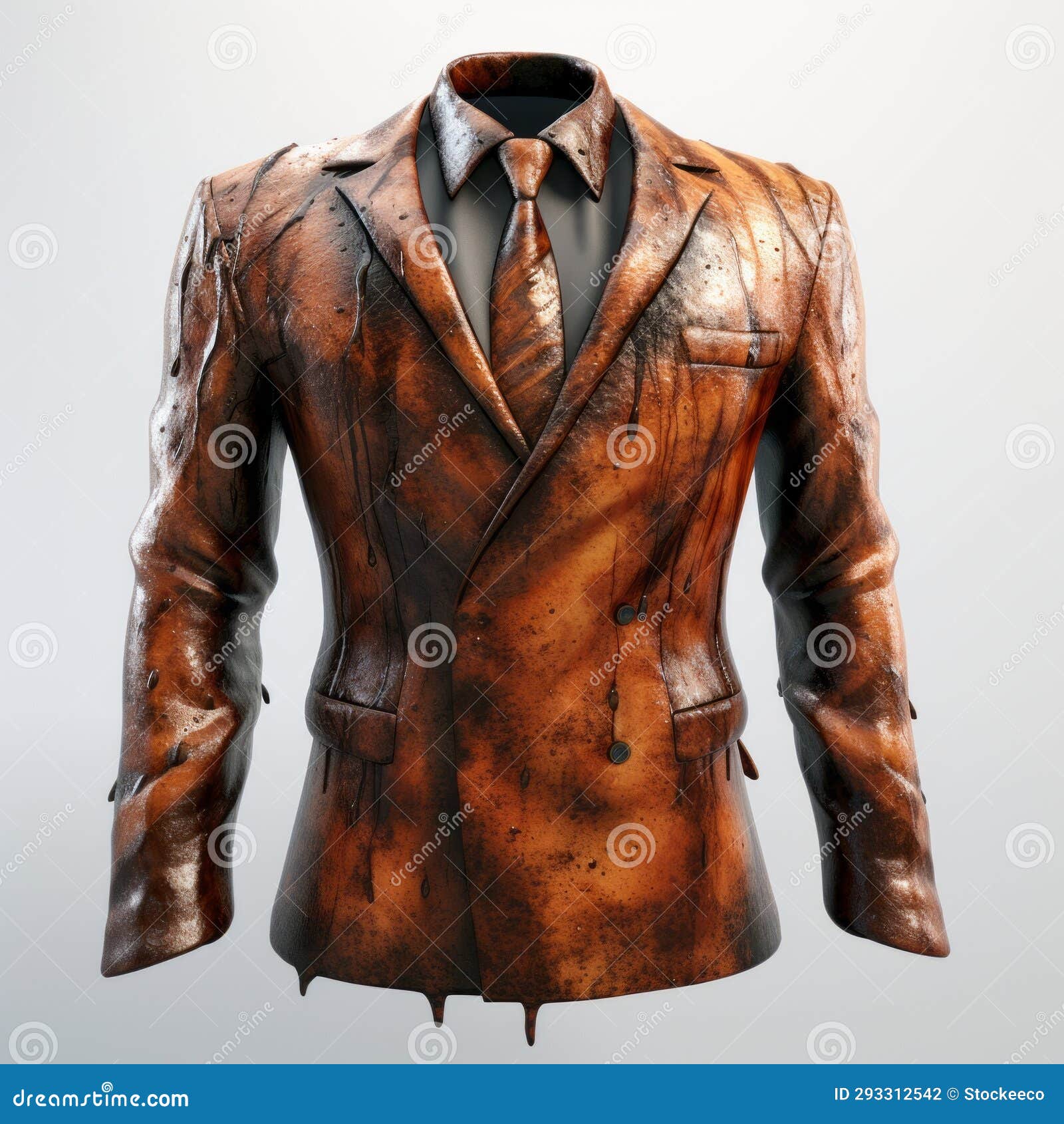 Hyper Realistic 3d Rendered Leather Suit with Explosive Pigmentation ...
