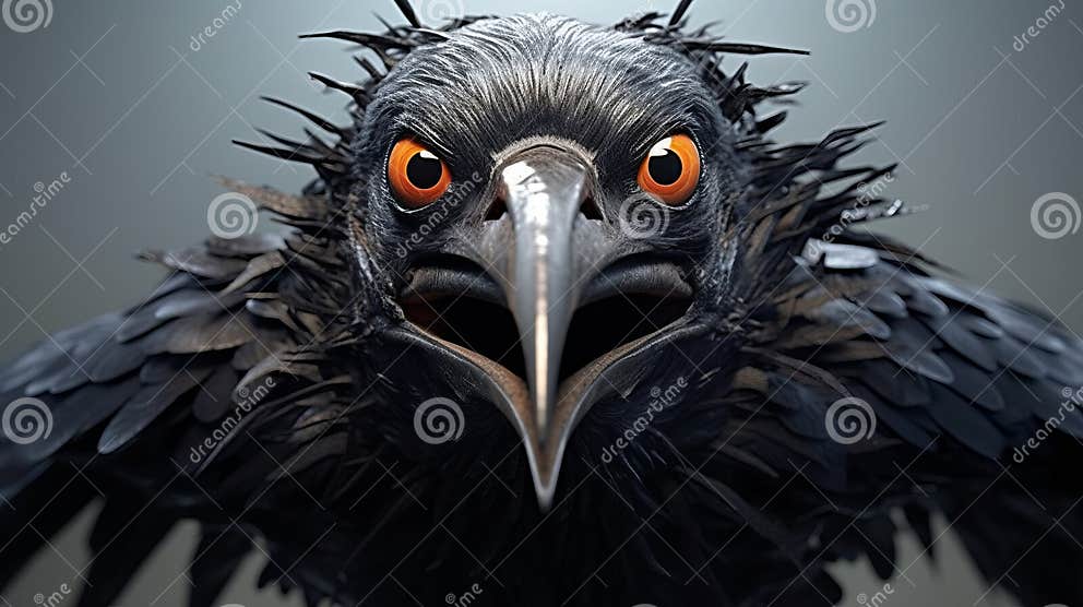 Hyper-realistic 3d Rendering: Face of Ravens in Cryengine Style Stock ...