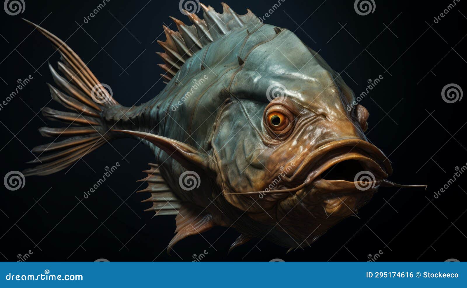 Hyper-realistic 3d Rendering of a Fish in Cryengine Style Stock ...