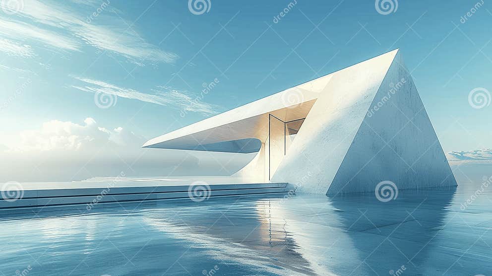 Hyper-Realistic 3D Rendering of Modern Abstract Architecture with ...