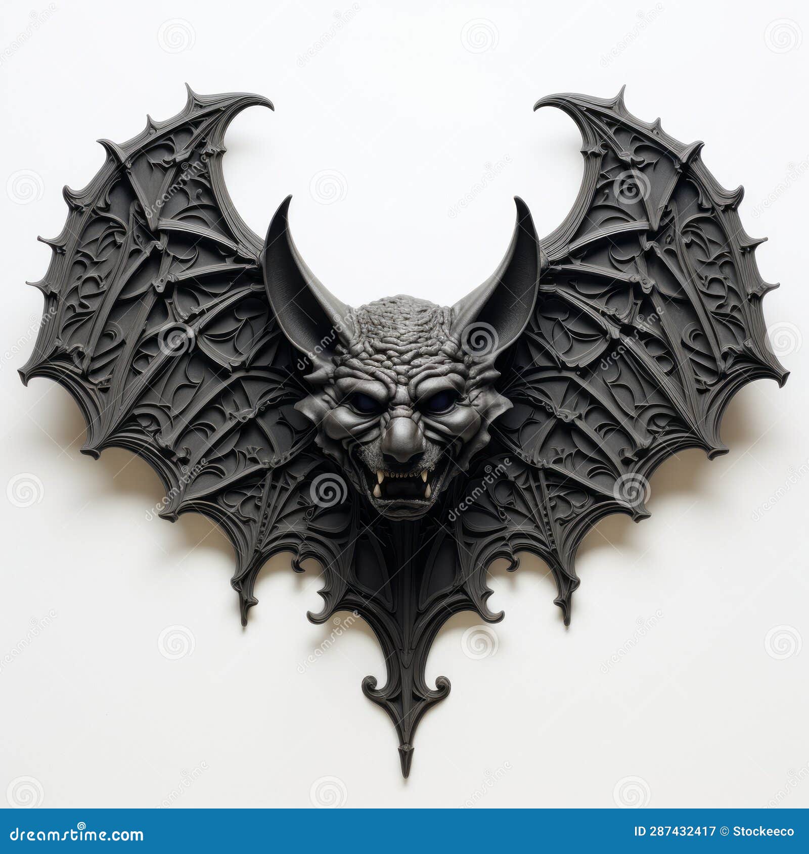 Elaborate Metal Bat Hanging on White Wall: Scott Rohlfs Inspired Art ...