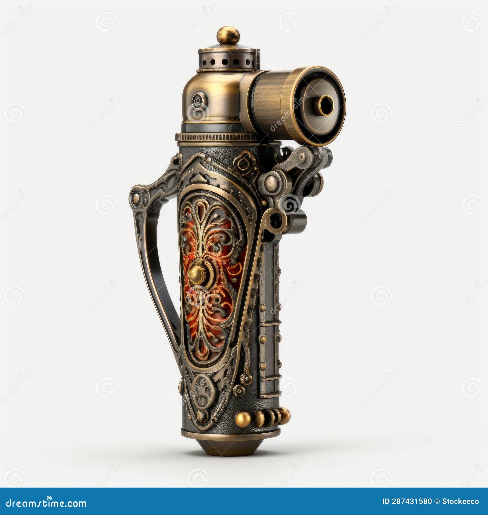 Retro Brass and Gold Lighter with Unreal Engine 5 Gothic Steampunk ...