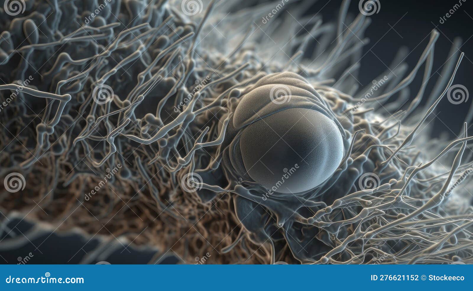Hyper-realistic Detail of 5-ht3 Receptor Communication Under Microscope ...
