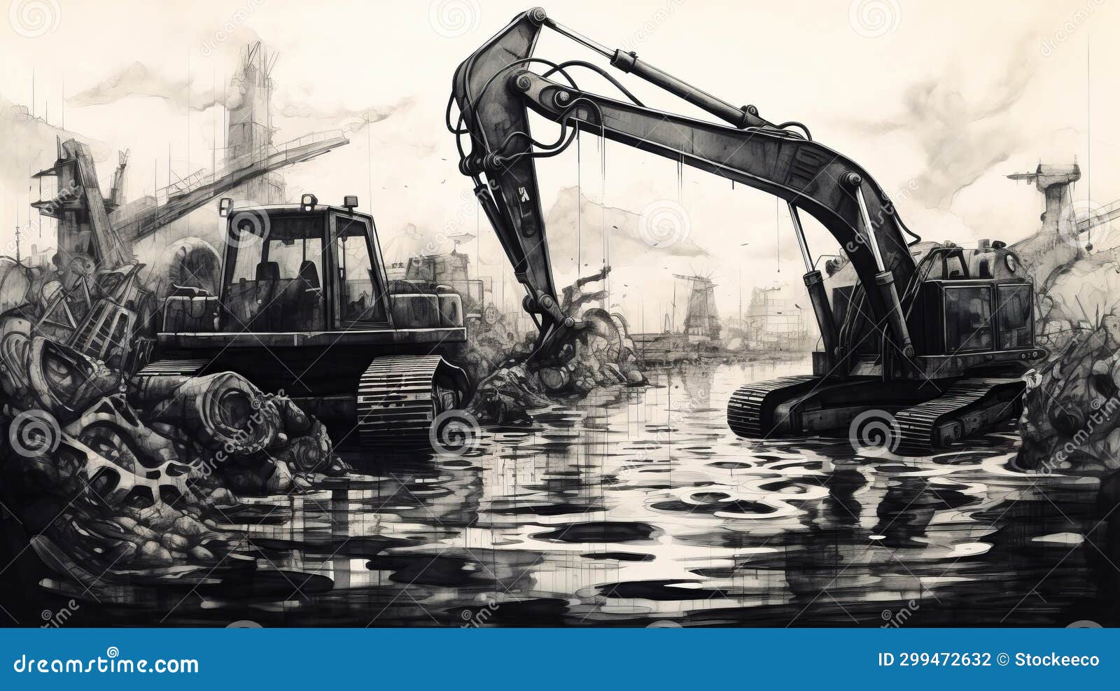 Hyper-realistic Digital Painting of a Post-apocalyptic Machine ...