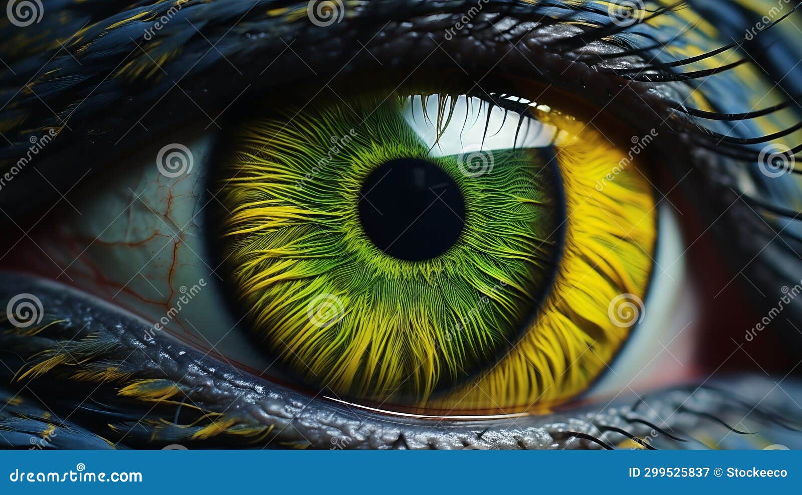 Hyper-realistic Dragon Eye Illustration in Daz3d Style Stock ...