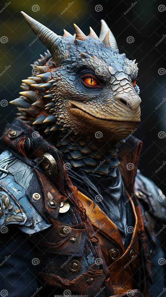 Hyper-realistic Dragonian Supermodel Wizard. Created with Generative AI ...