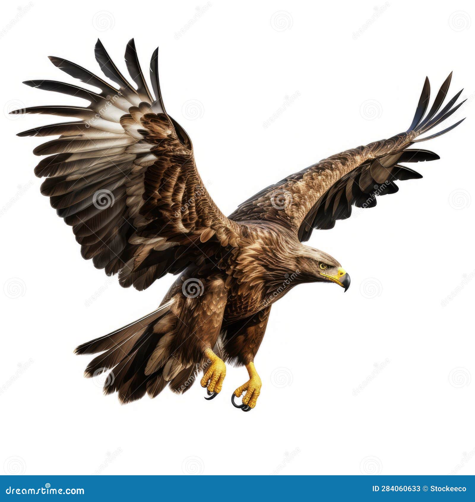 Hyper-realistic Eagle Illustration: Xbox 360 Graphics, Dark Brown and ...