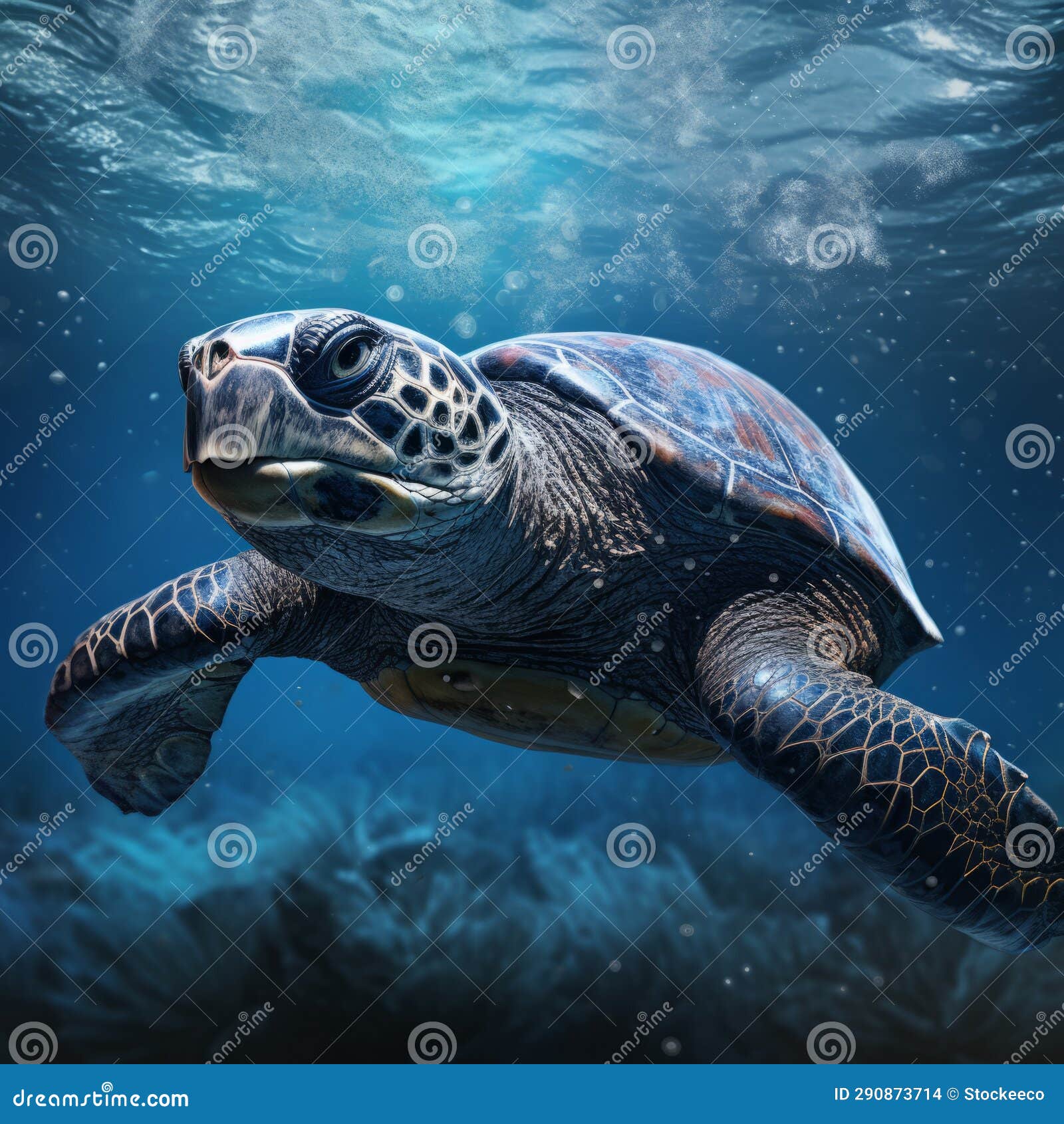 Hyper-realistic Illustration of a Leatherback Sea Turtle in Zbrush ...