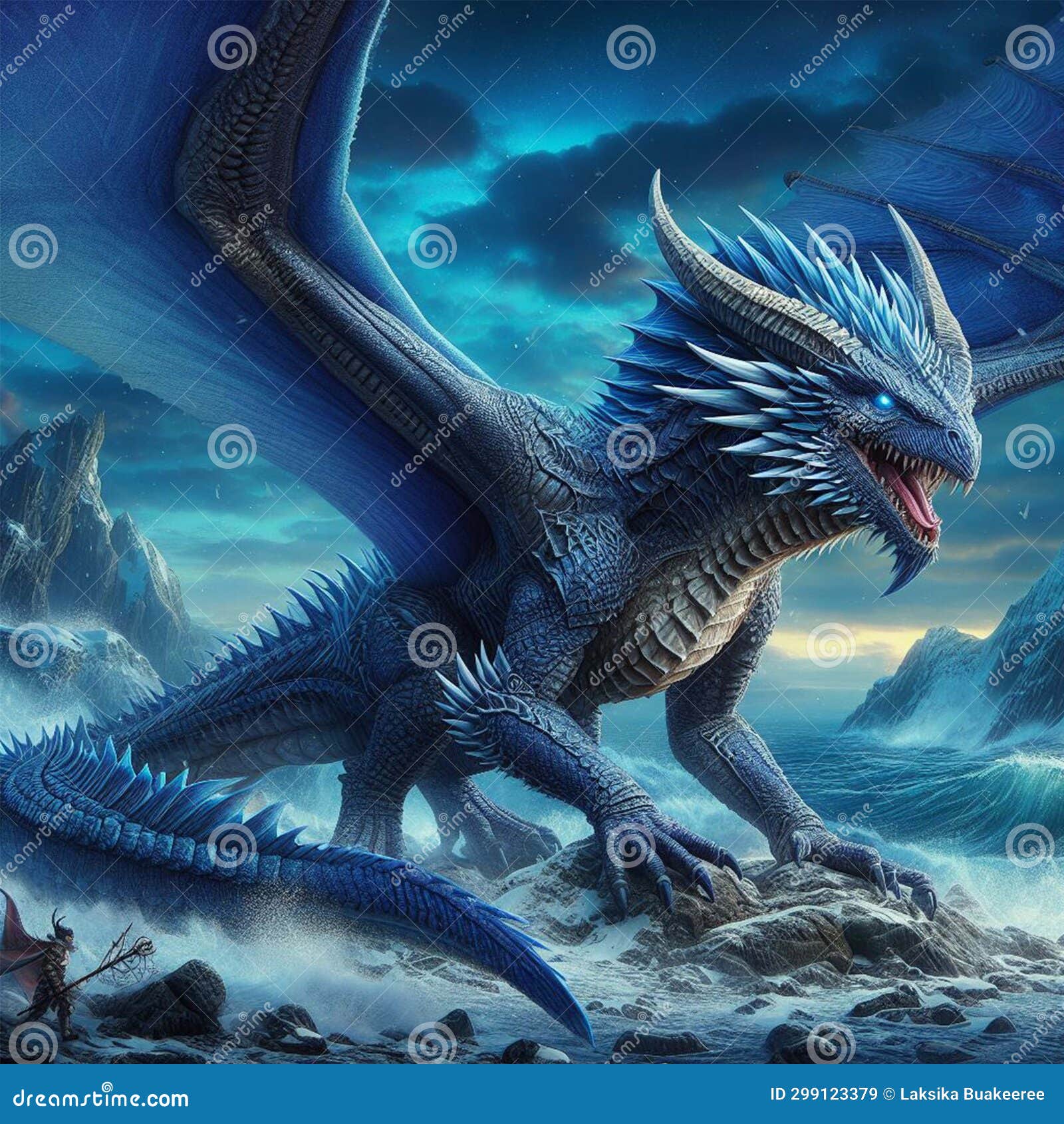 Beautiful Dragon Watercolor Clipart Illustration | CartoonDealer.com ...