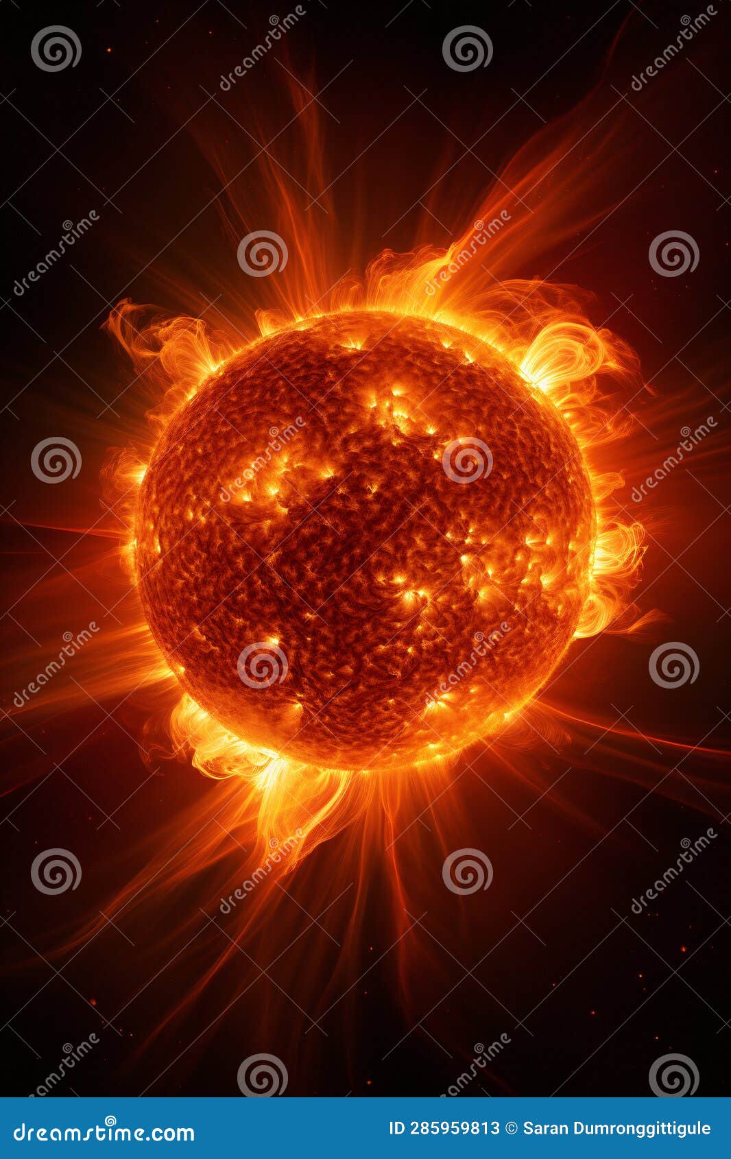 Hyper-realistic Image of the Sun S Surface Showcasing the Raw Power of ...
