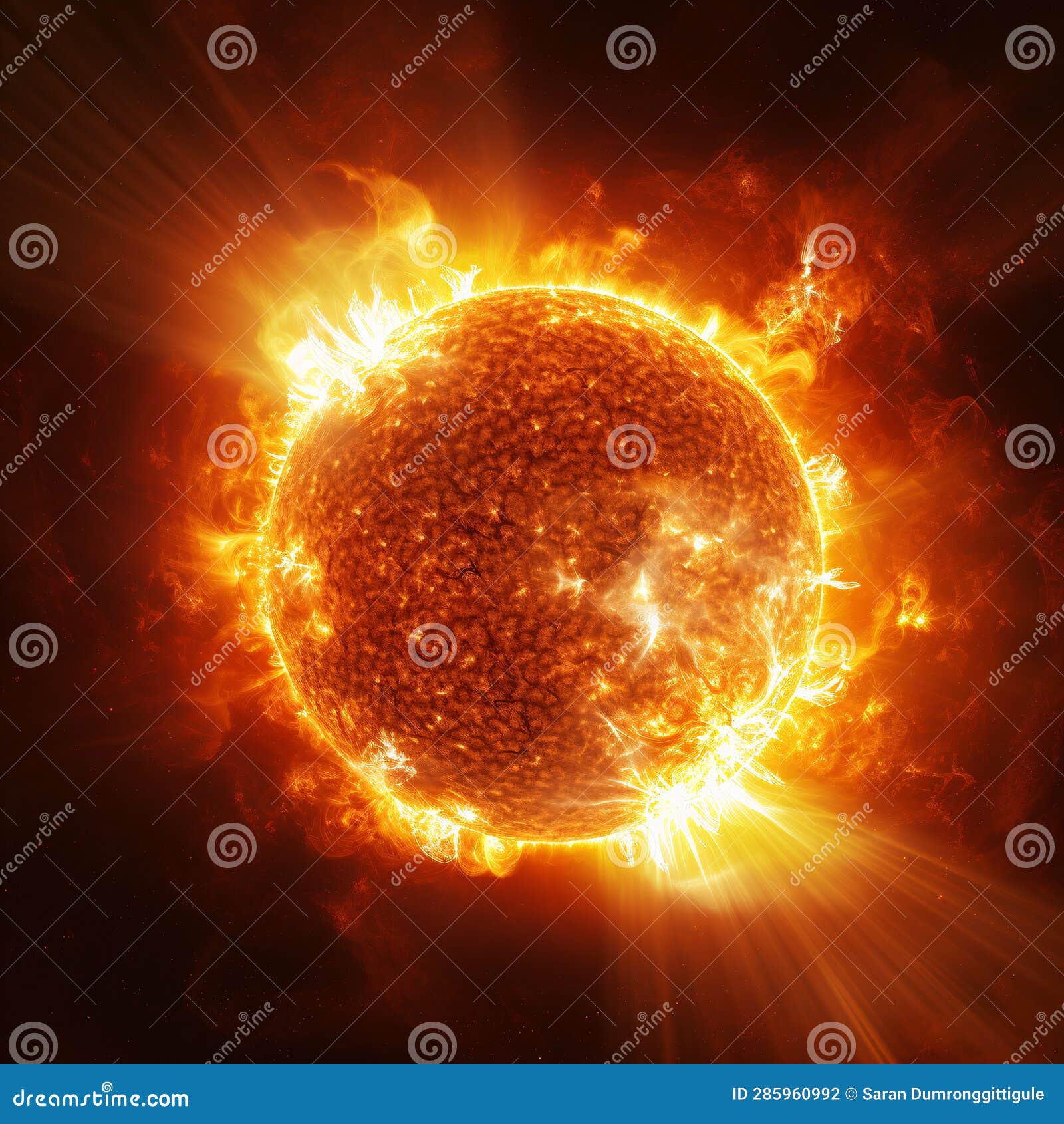 Hyper-realistic Image of the Sun S Surface Showcasing the Raw Power of ...
