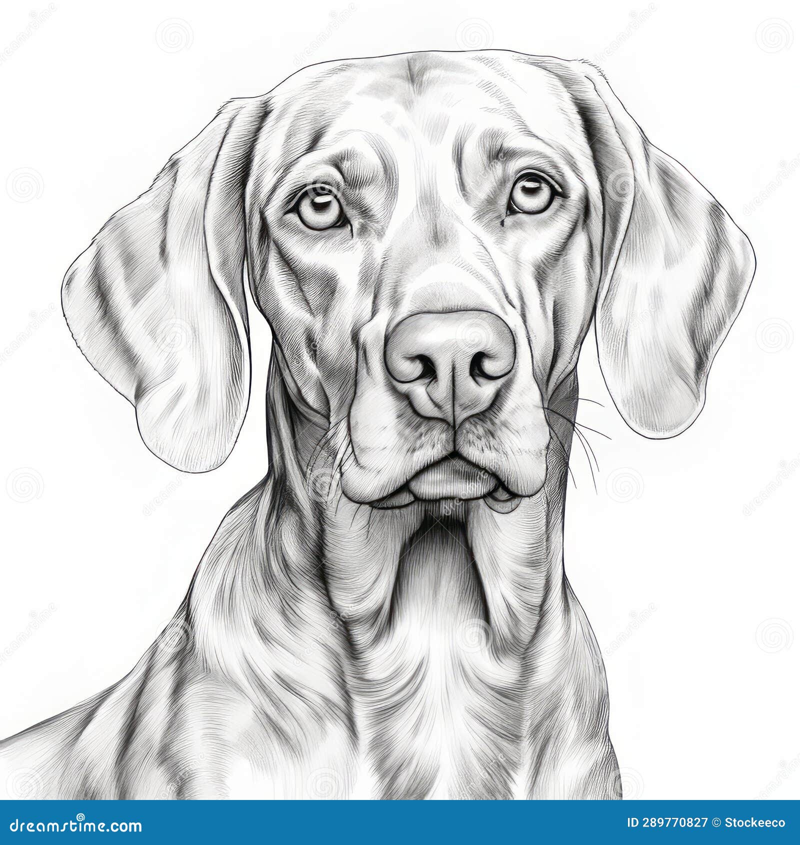 Hyper-realistic Line Drawing Of Weimaraner Dog By Kazimierz Dbrowski ... Hyper-realistic Line Drawing Of Weimaraner Dog By Kazimierz Dbrowski ...