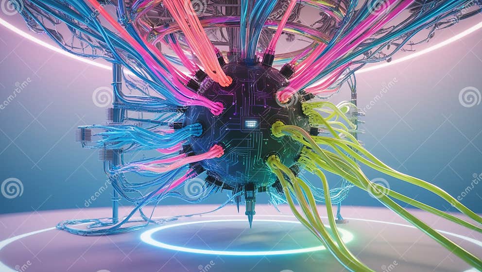 A Hyper-realistic, Lush, Surreal Raytraced Render of a 3D Digital ...