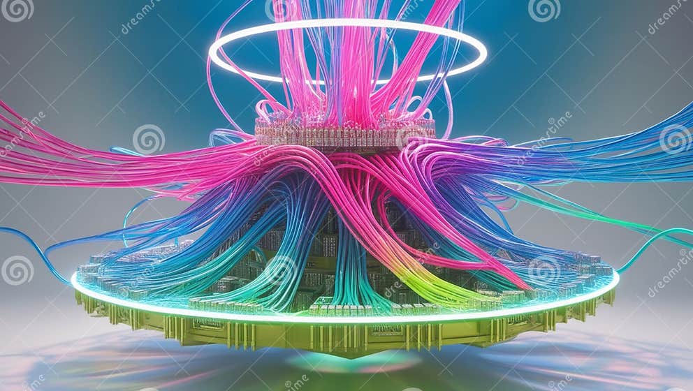 A Hyper-realistic, Lush, Surreal Raytraced Render of a 3D Digital ...