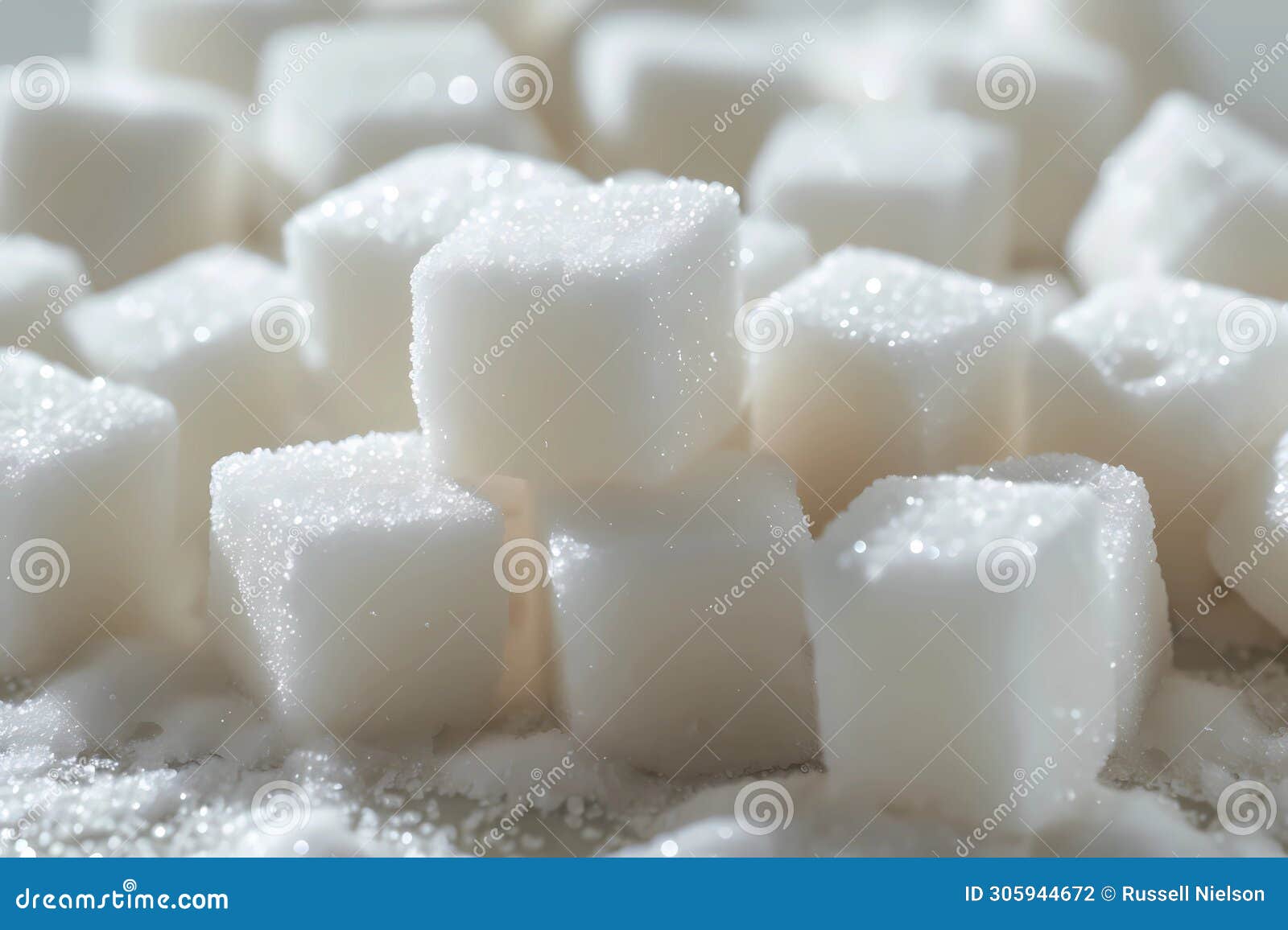 Hyper-realistic Macro Photo of Sugar Cubes Stock Illustration ...