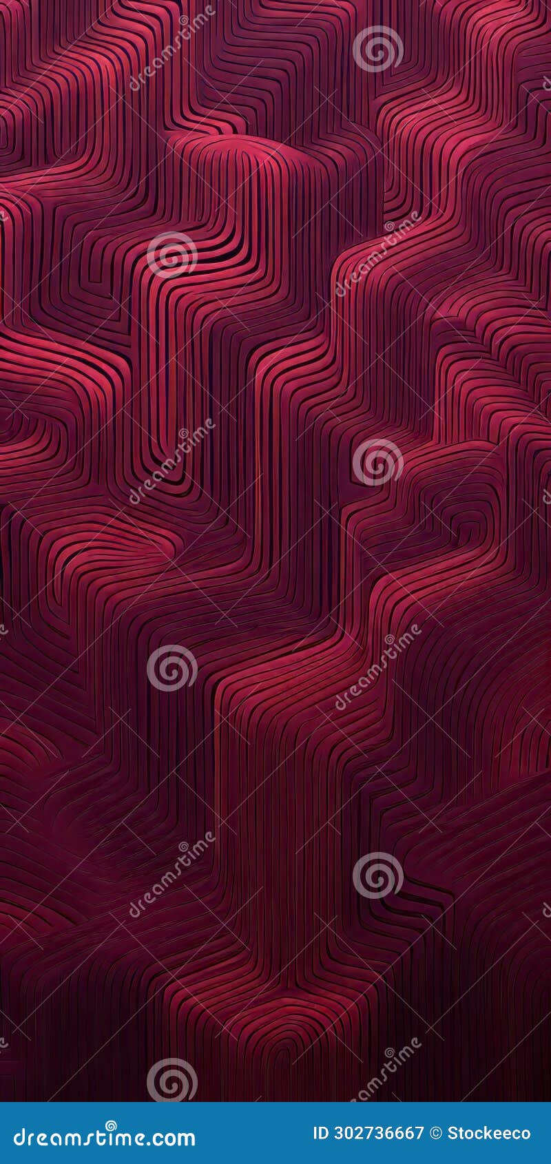 Hyper-realistic Op Art on Maroon Crayon Illustration Stock Illustration ...