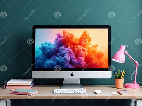 A Hyper Realistic Photo of a Super Computer. Stock Illustration ...