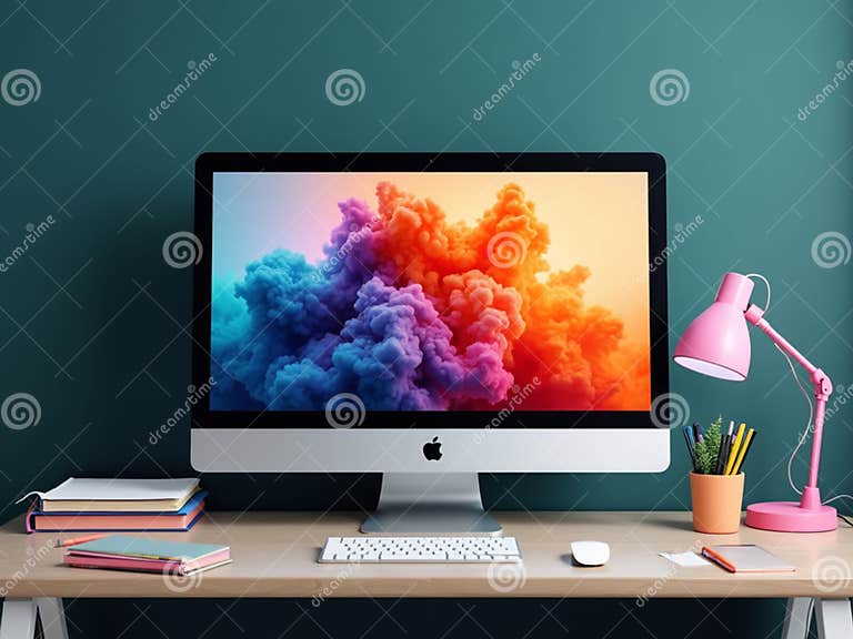 A Hyper Realistic Photo of a Super Computer. Stock Illustration ...