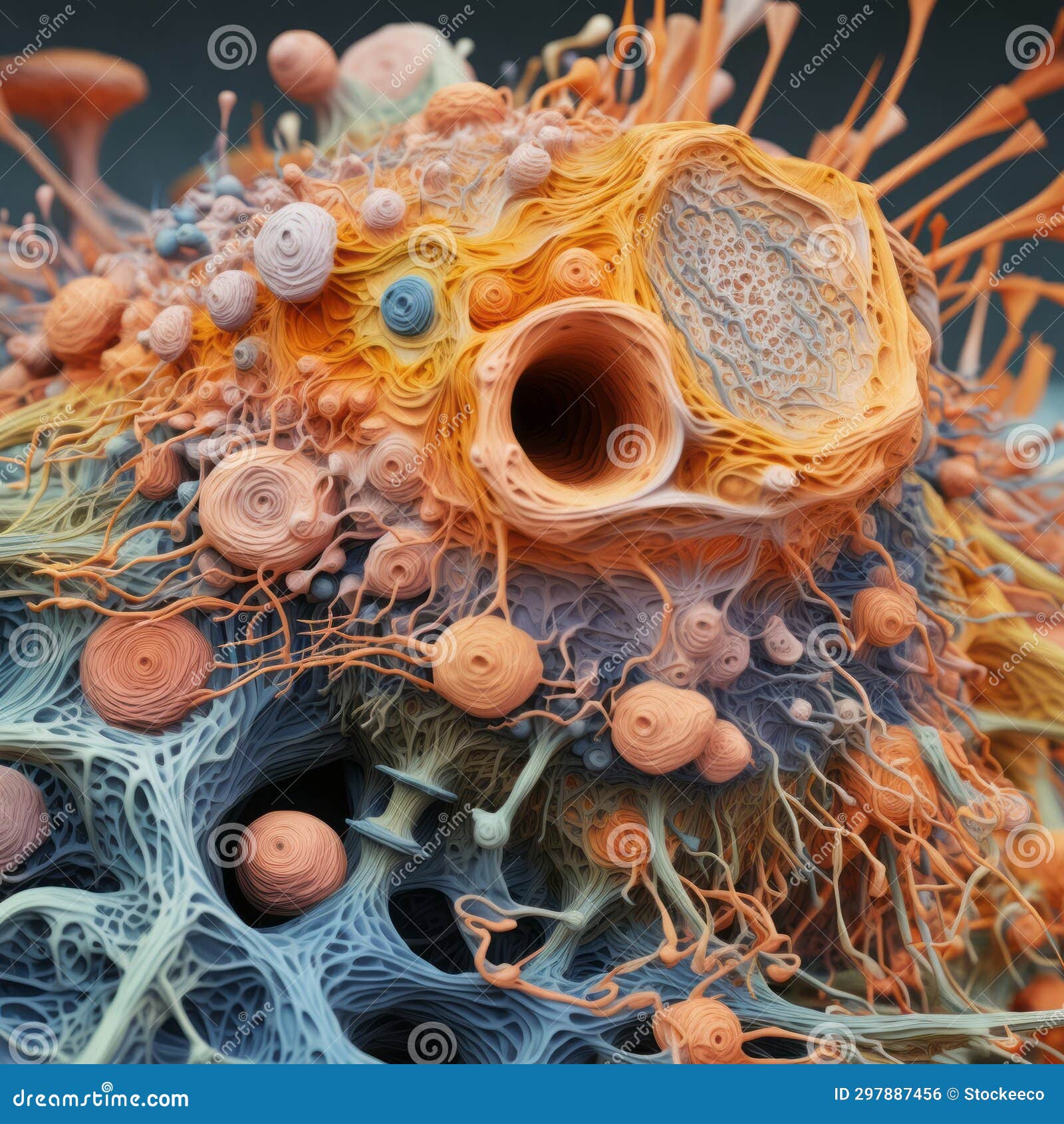 Hyper-realistic Portraits Of Brain Receptors Communicating Under ...