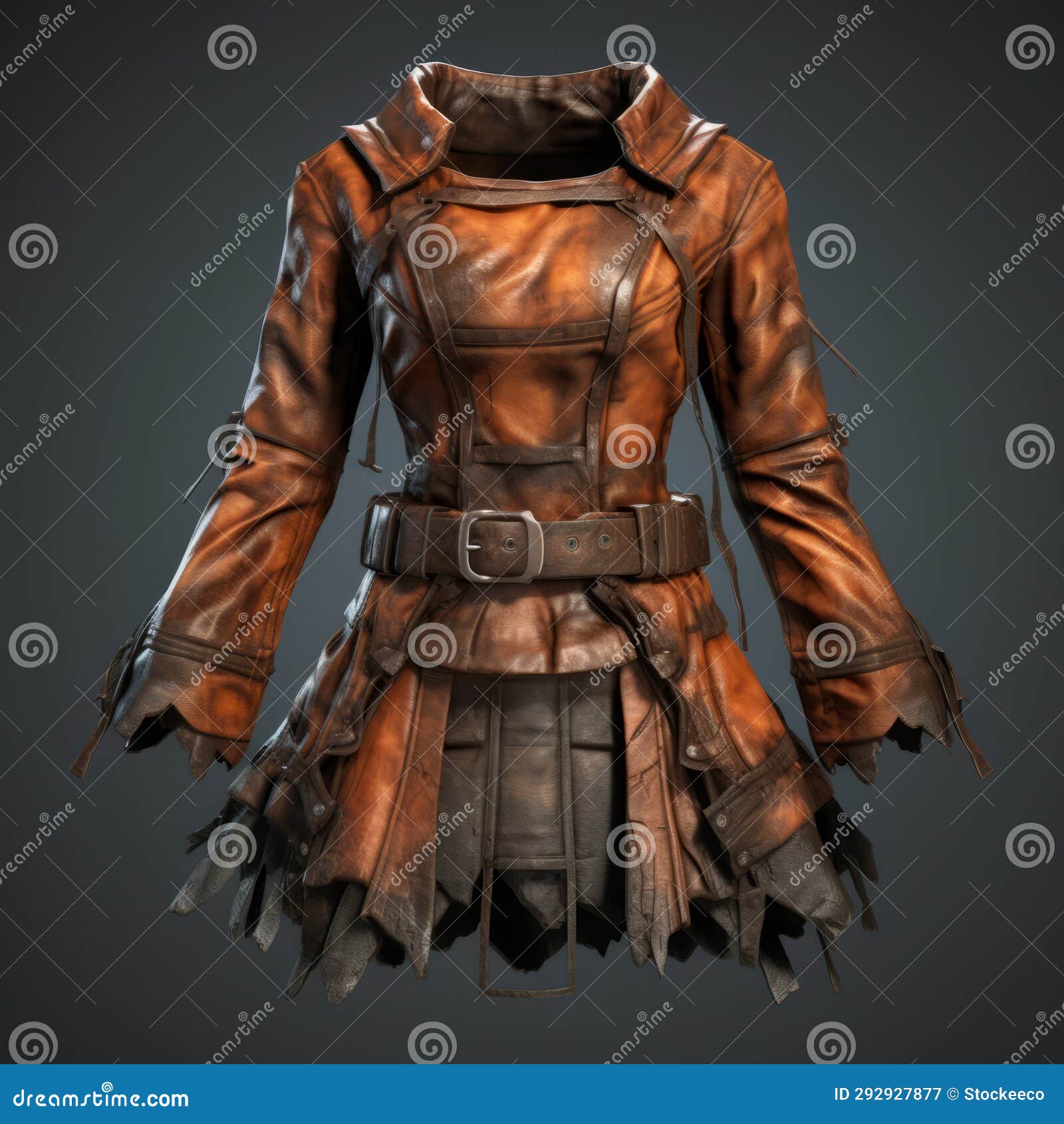 Hyper Realistic Post-apocalyptic Leather Armor in Unreal Engine 5 Stock ...