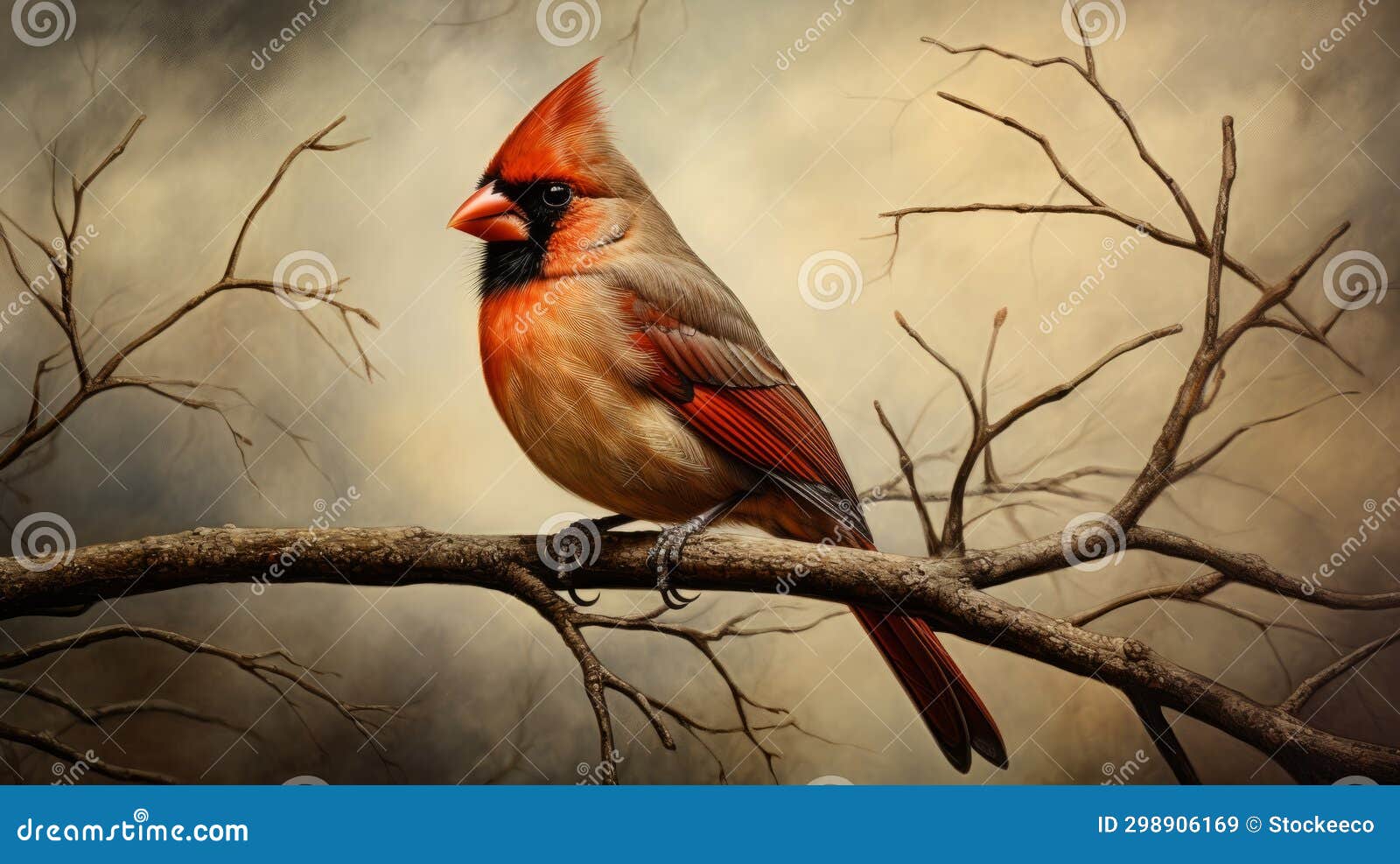 Hyper-realistic Red Cardinal Portrait: Commission by Terry Redlin and ...
