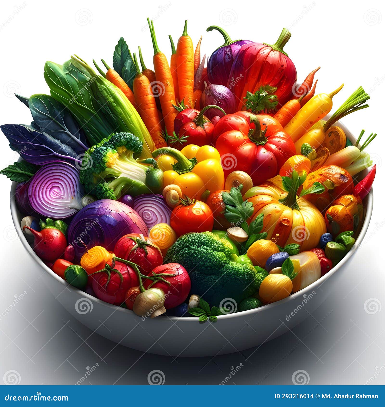 Hyper Realistic Roasted Vegetables with Vibrant Colors and Unique ...