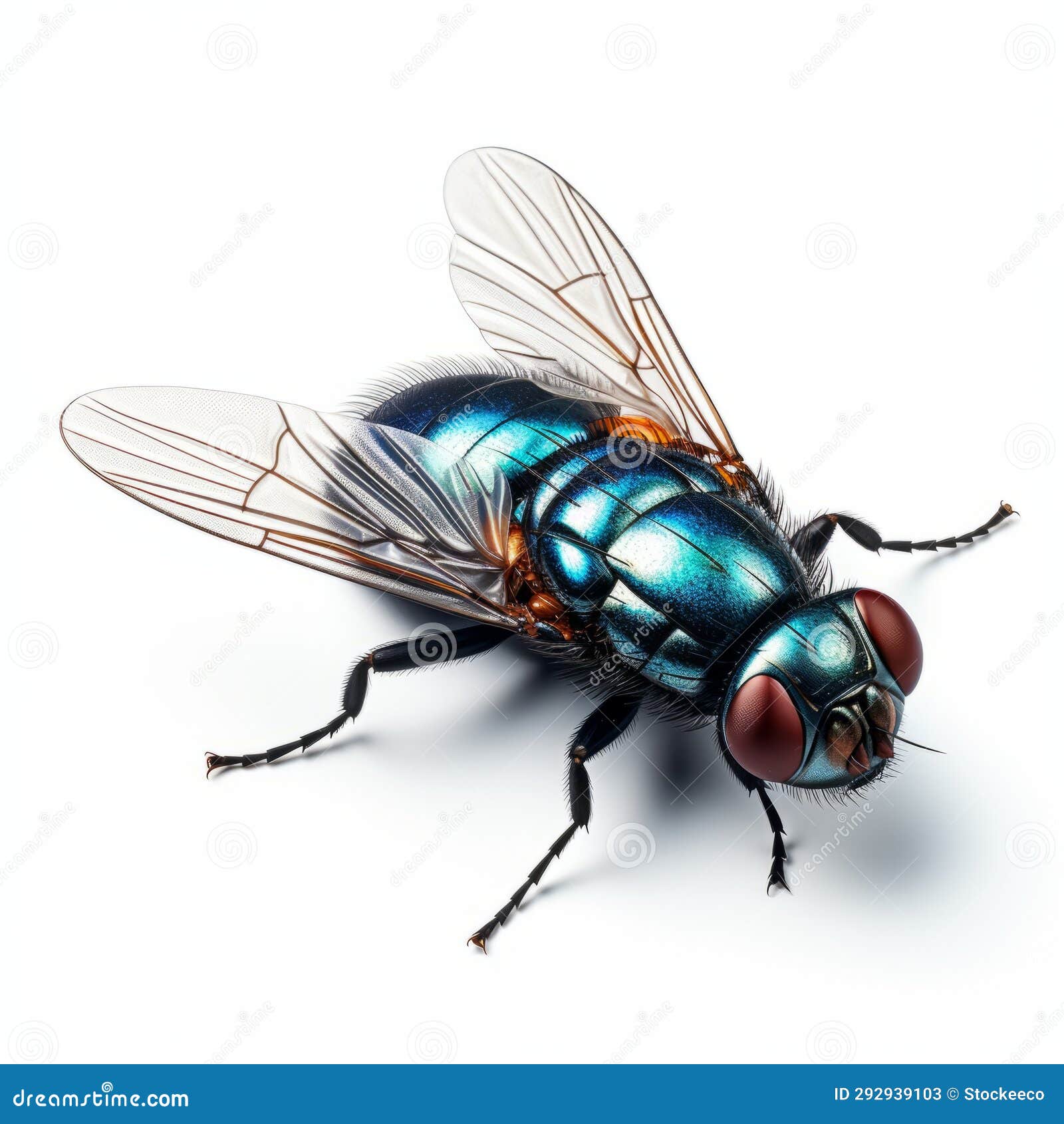 Hyper-realistic Sci-fi Fly on Transparent Background - 3d Realism Stock ...