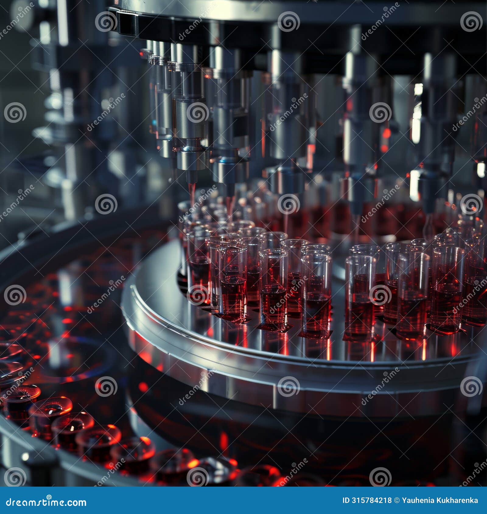 Blood Separation in High-Speed Centrifuge Stock Illustration ...