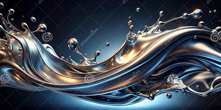 Hyper Realistic Simulation of Liquid Metal Flowing into Abstract Shapes ...