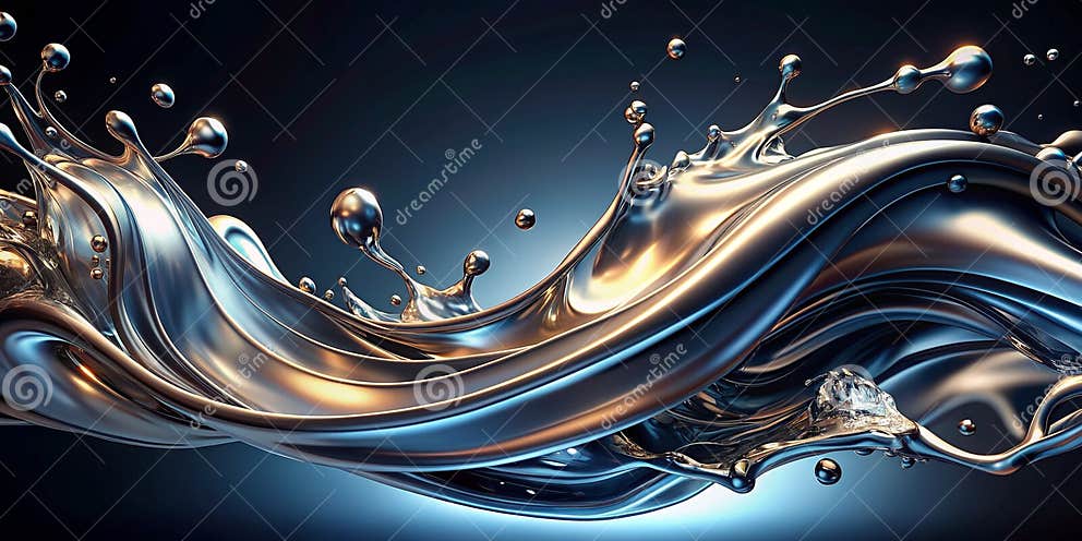 Hyper Realistic Simulation of Liquid Metal Flowing into Abstract Shapes ...