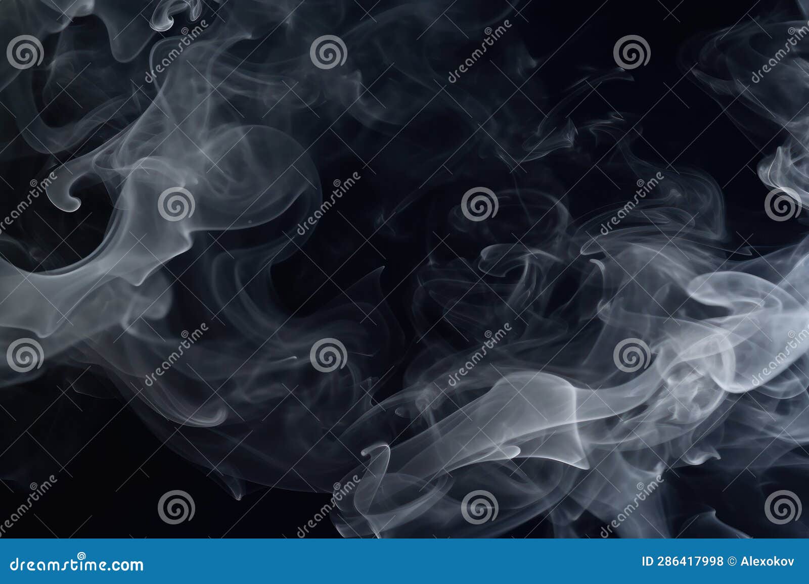 Hyper-Realistic Smoke on Black Background AI Generated Stock Photo ...