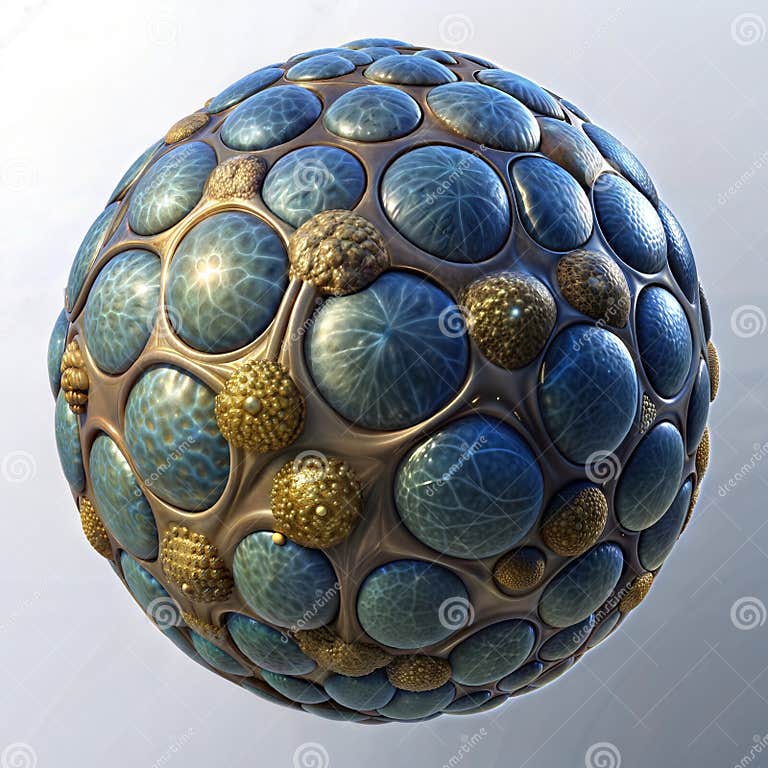 Hyper-detailed Sphere 3D Rendered, for Designs and Illustrations, AI ...