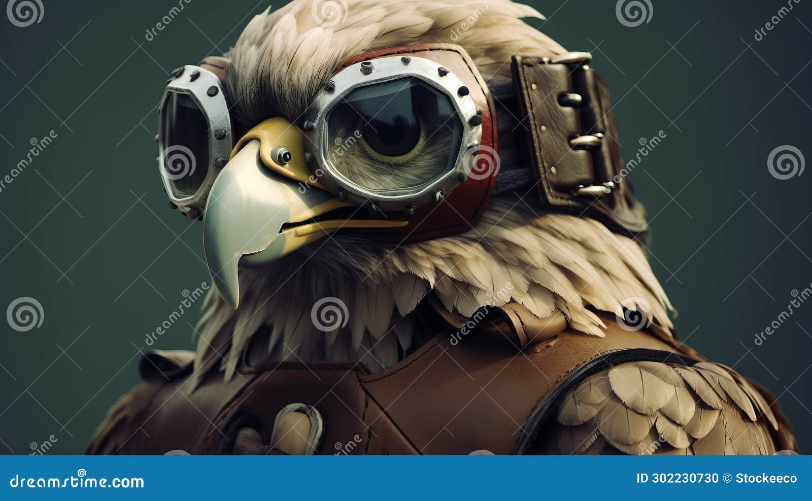 Hyper-realistic Steampunk Eagle Cg Art with Soviet Lens and Sci-fi Vibe Stock Illustration ...