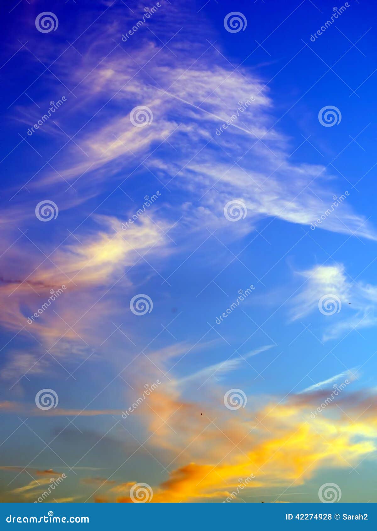 Hyper Realistic Sunset Sky Background Stock Photo - Image of sundown ...