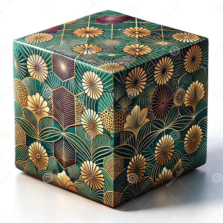 Hyper-detailed Texturized Cube 3D Rendered, for Designs and ...